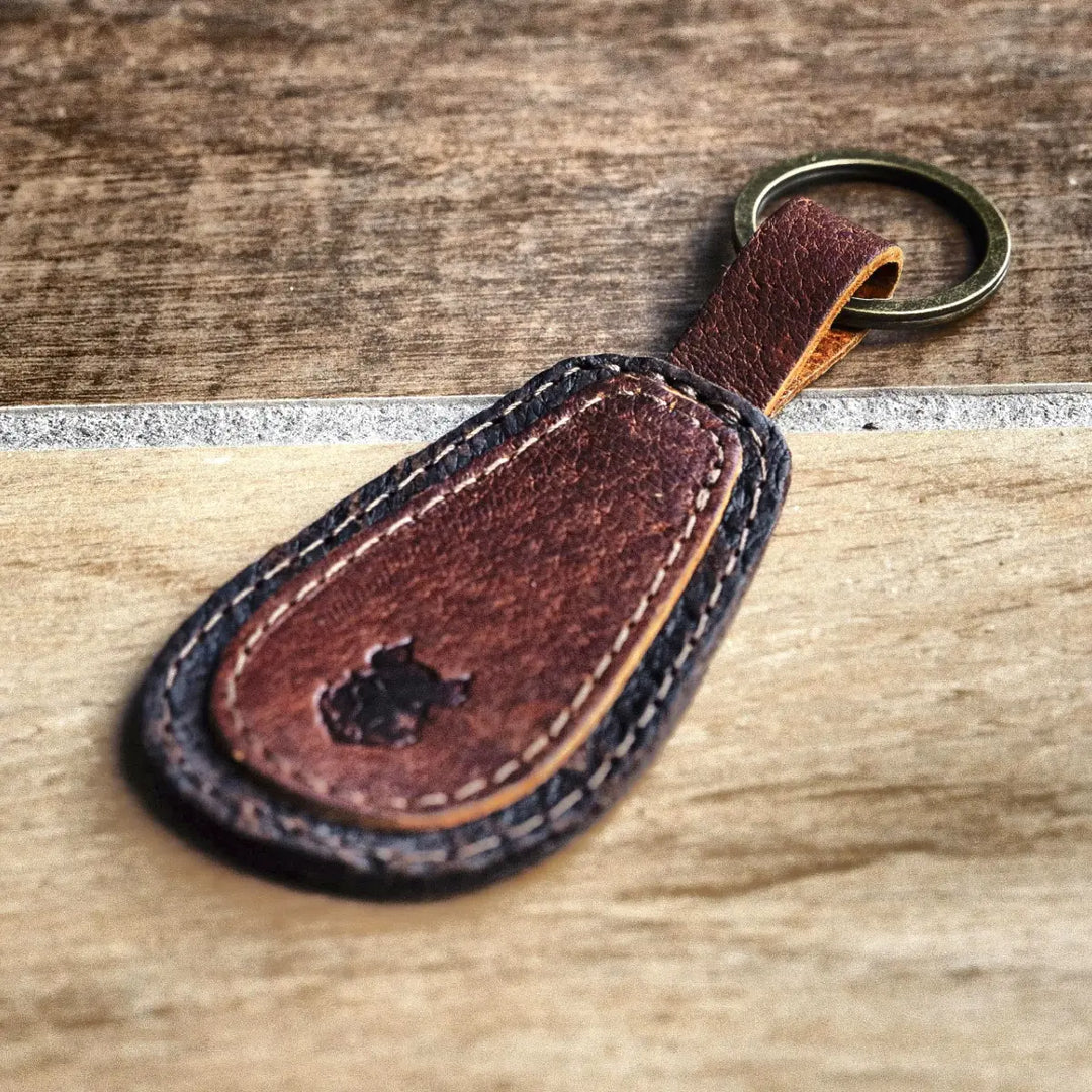 Wild Boar Teardrop Keychain – Bad Leather Goods